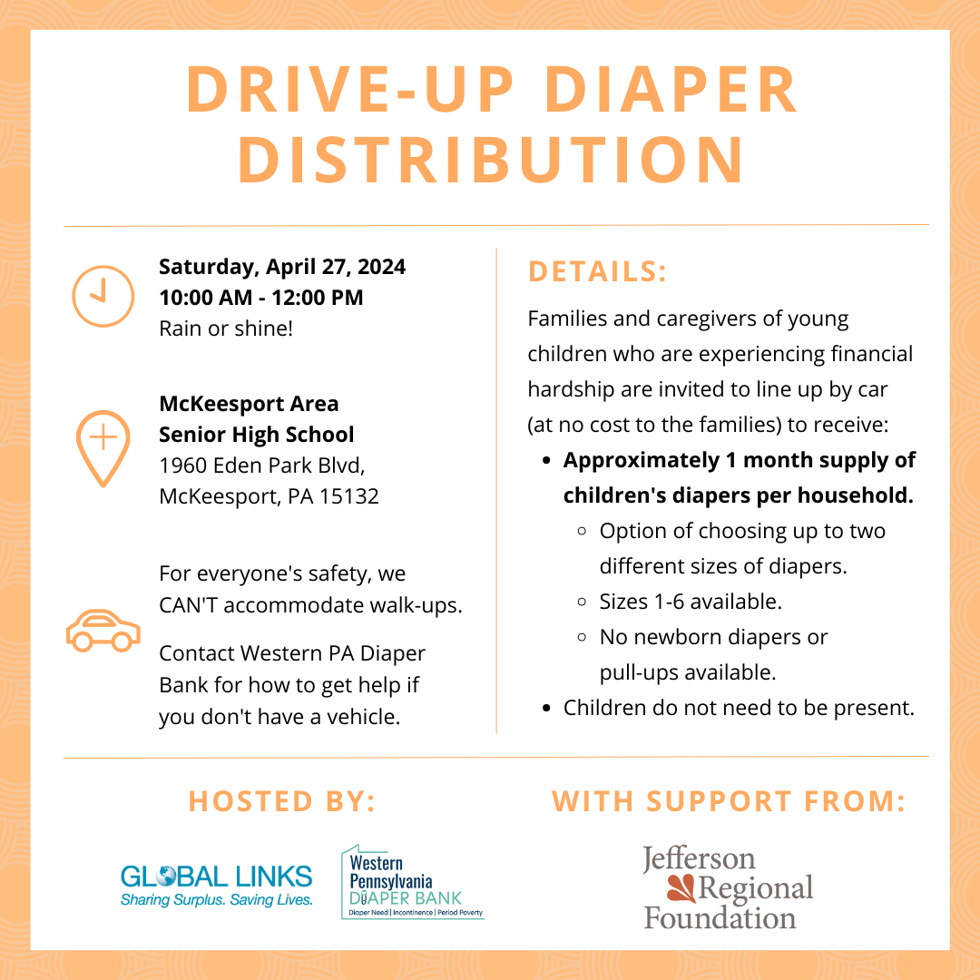 4/27 Drive-Up Diaper Distribution – Global Links